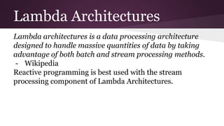 Accumulo Summit 2015: Reactive programming in Accumulo: The Observable WAL [Internals] | PPT