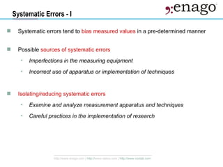 Accuracy: Random and Systematic Errors | PPT