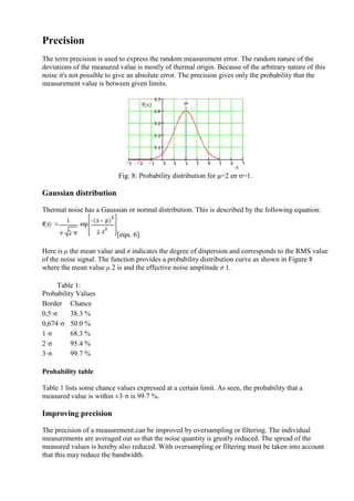 Accuracy precision - resolution | PDF
