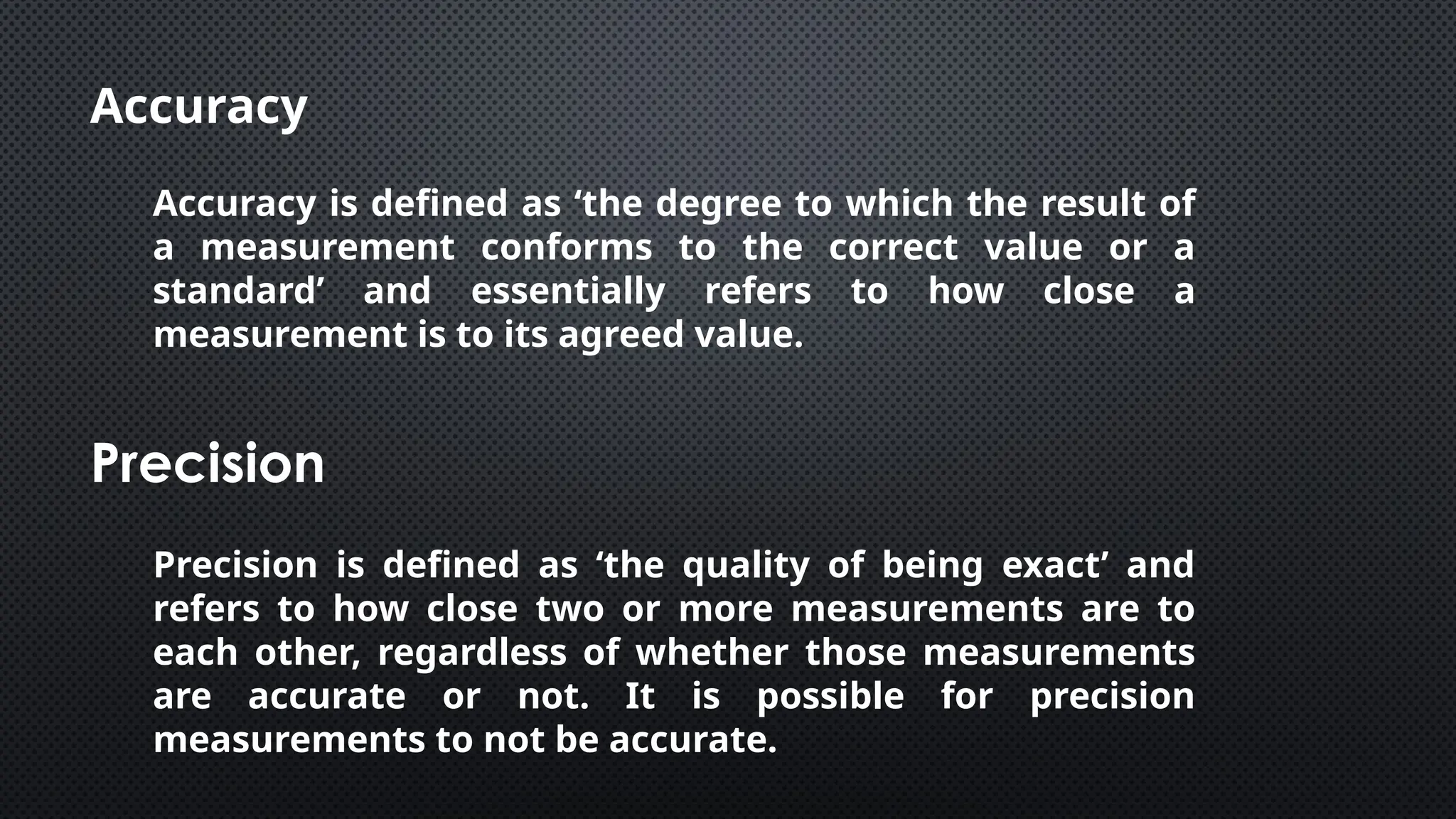 accuracy and precision in General Chemistry | PPTX