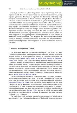 Accuracy In The Scoring Of Writing Studies Of Reliability And Validity ...