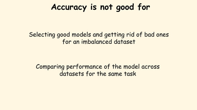 Accuracy Is Not Designed For Imbalanced Classification Ppt