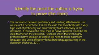 Accuracy of authors’ arguments | PPT