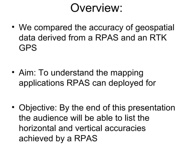 Accuracy of UAV Photogrammetry | PPT | Geography | Science