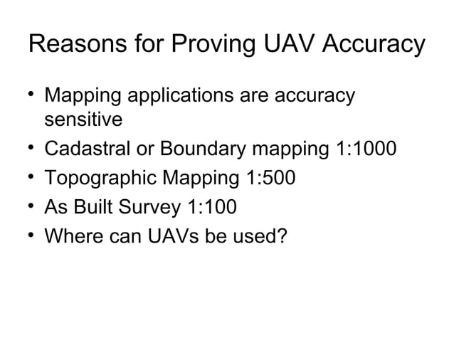 Accuracy of UAV Photogrammetry | PPT | Geography | Science