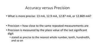Accuracy & Precision in Electronics | PPT