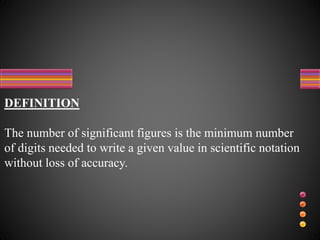 Accuracy precision and significant figures | PPT