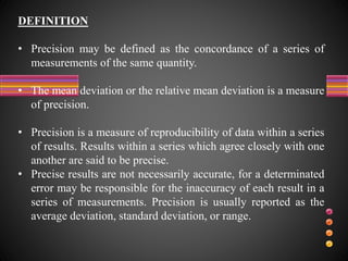 Accuracy precision and significant figures | PPT