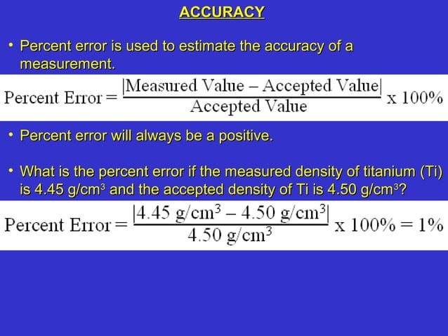 Accuracy precision errors | PPS