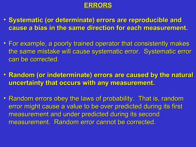 Accuracy precision errors | PPS