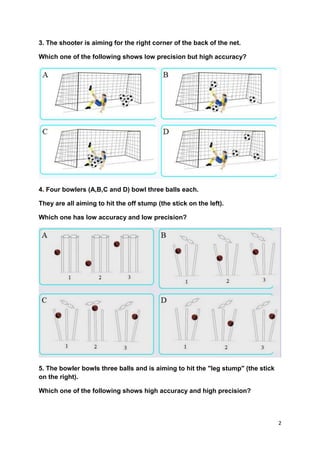Accuracy, precision questions | DOCX