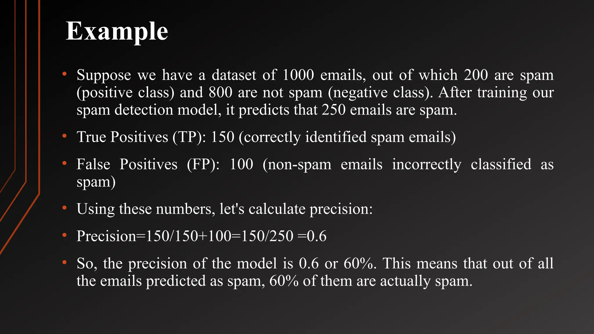 Model Performance Metrics Accuracy Precision Recall Pptx Email