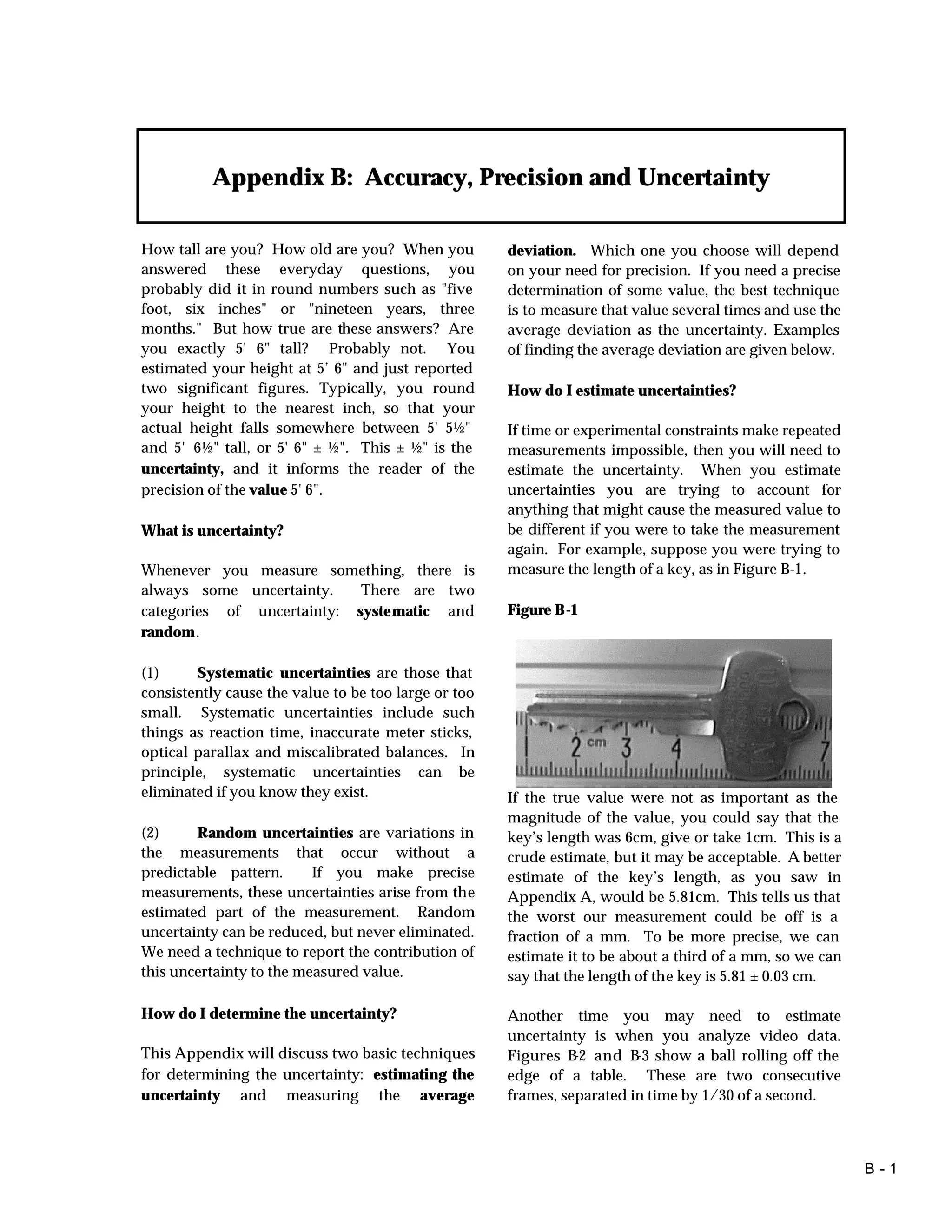 Accuracy & uncertainty | PDF | Physics | Science