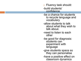 Accuracy vs fluency | PPTX