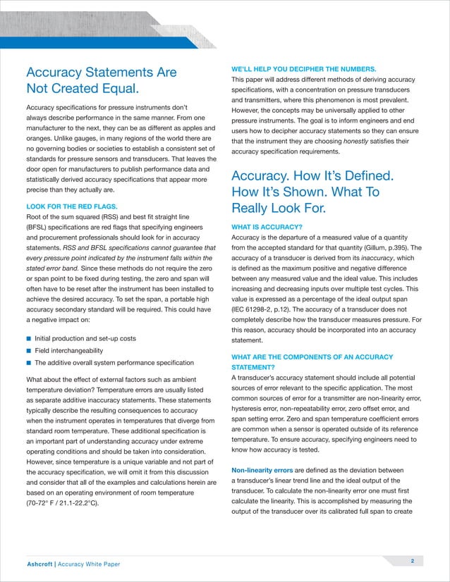Accuracy whitepaper | PDF | Physics | Science