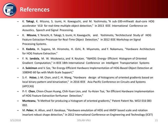 Accurate And Low Complex Cell Histogram Generation By Bypass The Gradient Of Pixel Computation Ppt