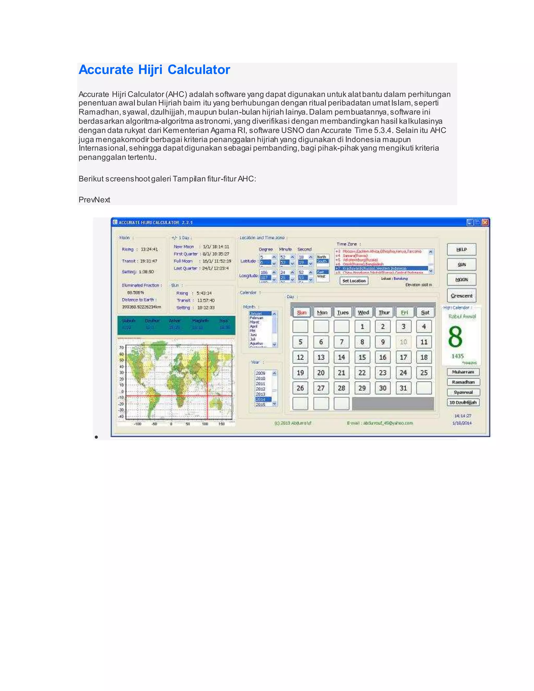 Accurate hijri calculator | PDF