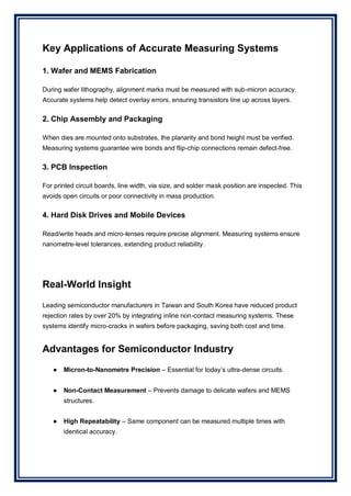 Accurate Measuring Systems in Electronics and Semiconductor Industry ...