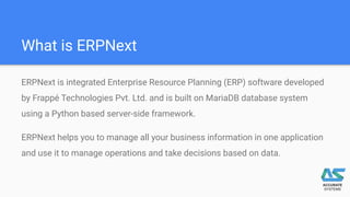 Accurate systems - ERP | PDF