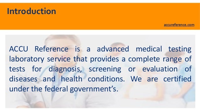 Accu Reference Medical Testing Laboratories in USA