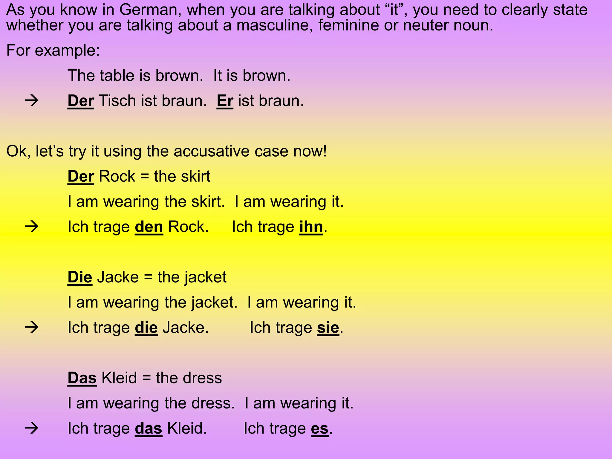 Accusative Pronouns And Dative Pronouns | PPTX
