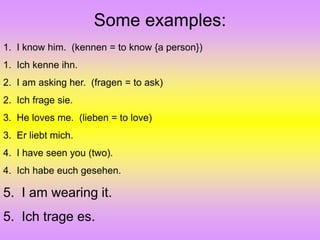 Accusative Pronouns And Dative Pronouns | PPTX