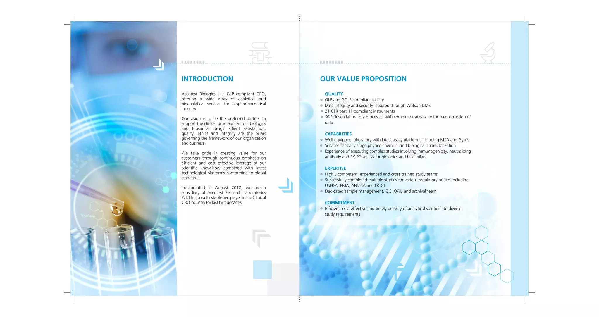 Accutest biologics corporate brochure | PDF