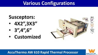 Accu thermo aw 610 rapid thermal processor | PPT
