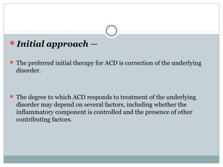 Anemia of chronic disease | PPT