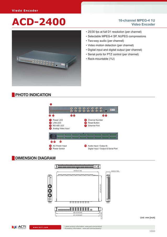 Acd 2400 ds-120220 | PDF