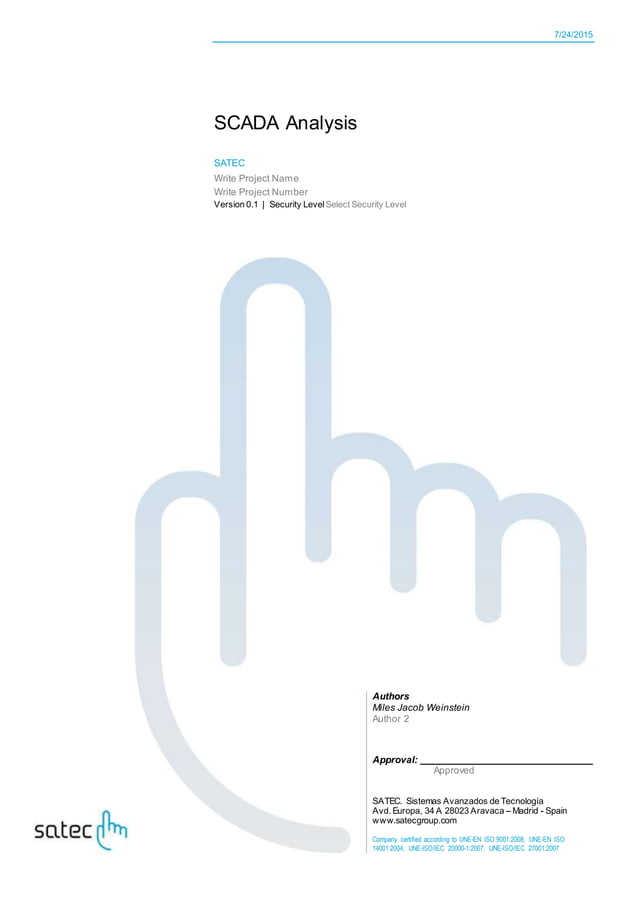 Scada Analysis1.2 | PDF
