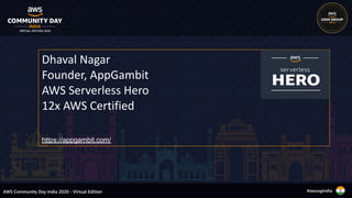 Building Multi-channel Bot using AWS Serverless | PPT