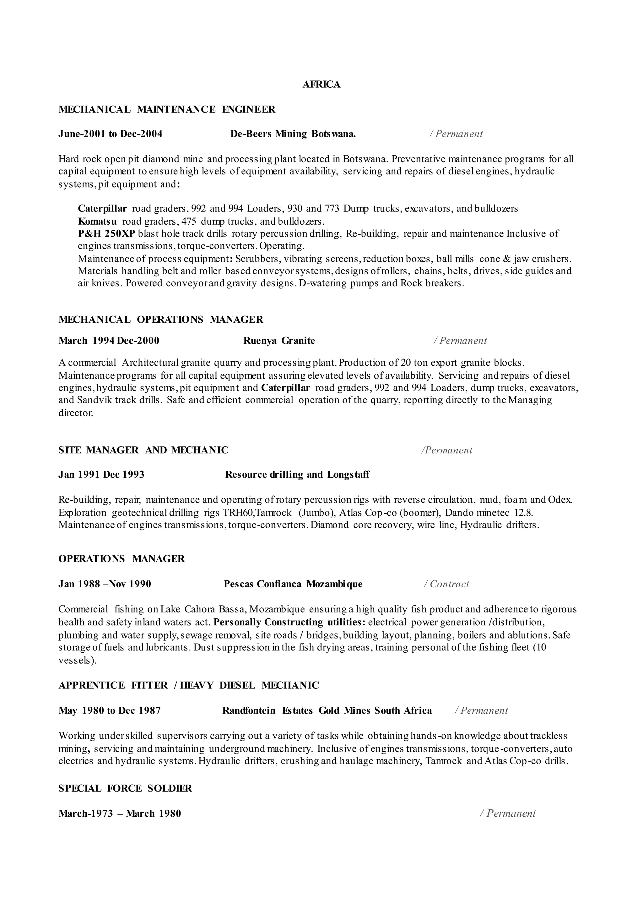 RESUME MINING | DOCX