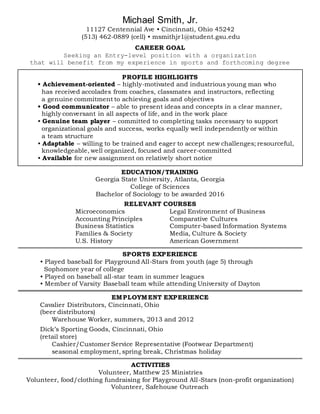 Sociology Resume | DOCX