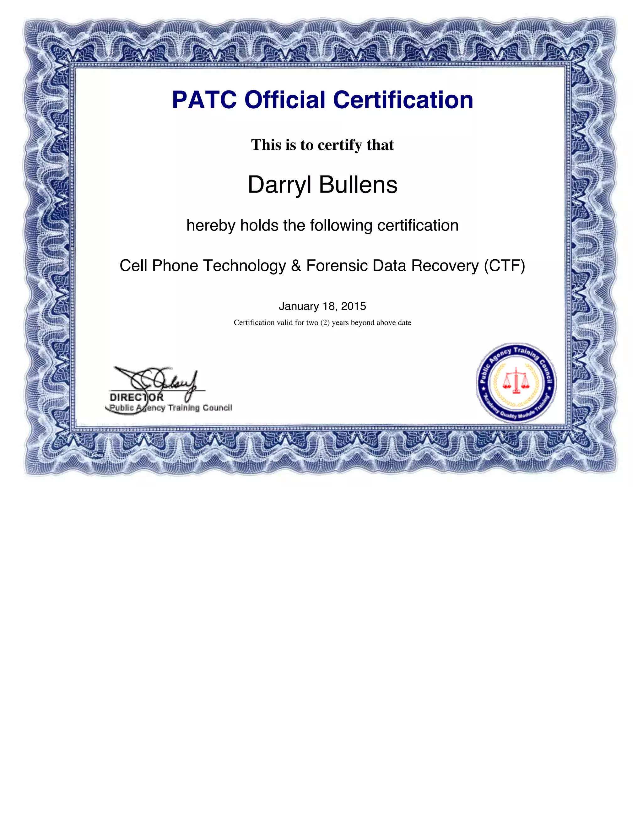 CTF Certification | PDF