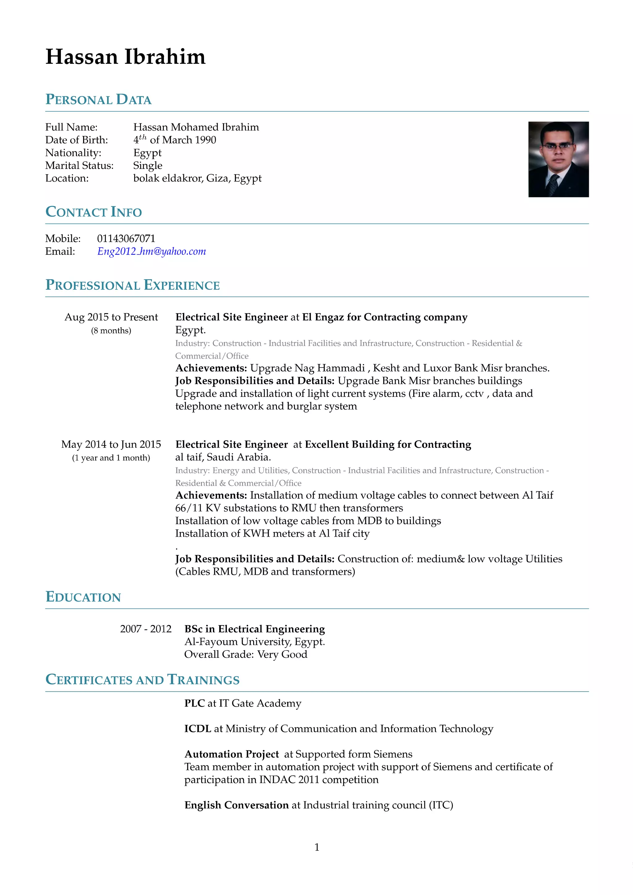 Hassan Mohamed CV | PDF
