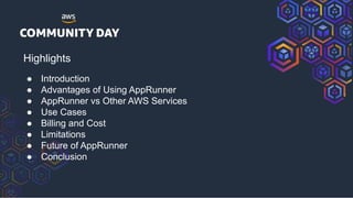 AppRunner DeepDive | PPT