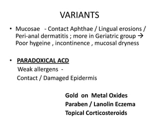 Acd by aseem | PPTX | Allergies | Diseases and Conditions