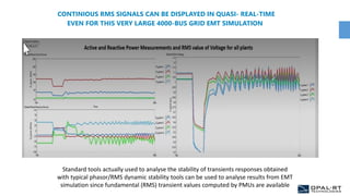 Detailed large-scale real-time HYPERSIM EMT simulation for transient stability assessment (TSA ...