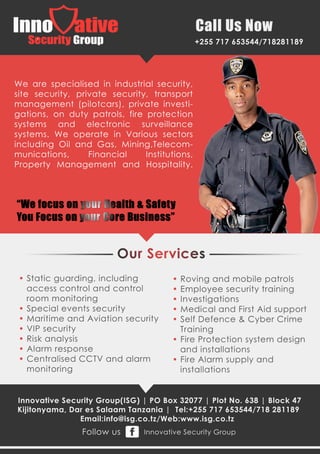 Security Services Brochure