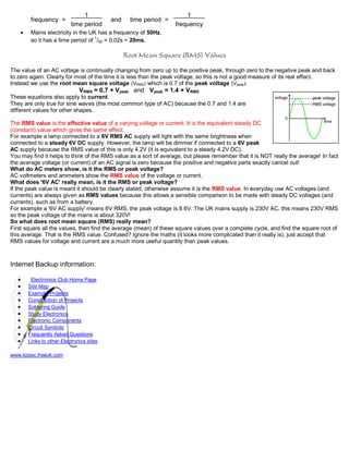 Ac, dc and electrical signals | PDF