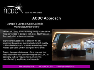 Acdc Benefits And Technical Data | PPT