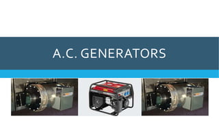 AC & DC Generators | PPTX | Radio Control | Hobbies & Interests