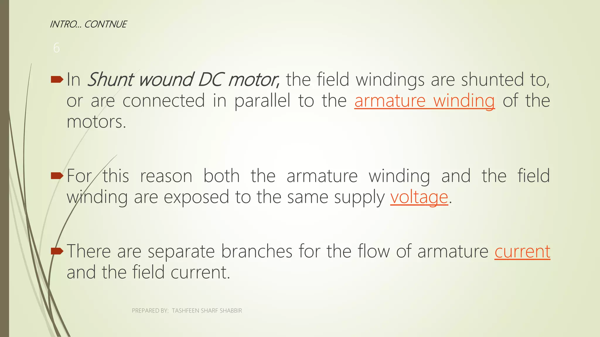 SEPARATELY EXCITED & SHUNT DC MACHINES | PPTX