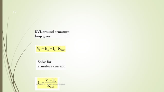 SEPARATELY EXCITED & SHUNT DC MACHINES | PPTX | Physics | Science