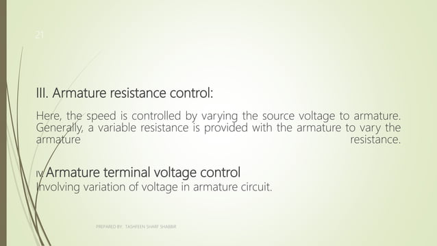 SEPARATELY EXCITED & SHUNT DC MACHINES | PPTX | Physics | Science