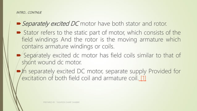 SEPARATELY EXCITED & SHUNT DC MACHINES | PPTX | Physics | Science