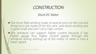 SEPARATELY EXCITED & SHUNT DC MACHINES | PPTX