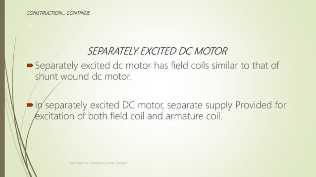 SEPARATELY EXCITED & SHUNT DC MACHINES | PPTX | Physics | Science