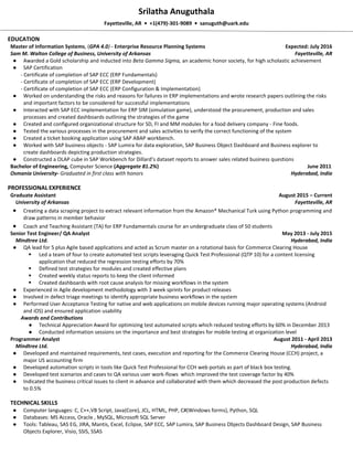 Srilatha_Resume | PDF